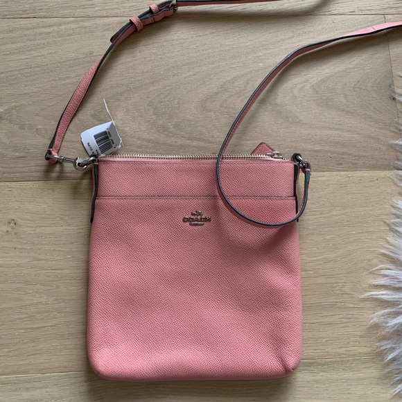 Coach | Bags | Nwt Coach Logo Embossed Textured Leather Northsouth ...